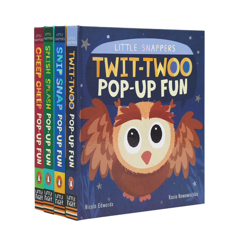 Little Snappers 4册点读版咔嚓咔嚓立体翻翻书好饿的毛毛虫点读笔配套书英文原版绘本英语启蒙_虎窝淘