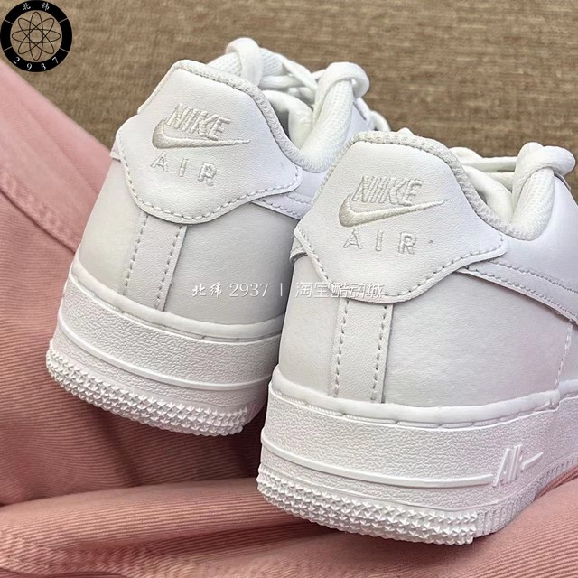 Nike/Nike Air Force 1 AF1 Air Force One pure white classic sneakers ...