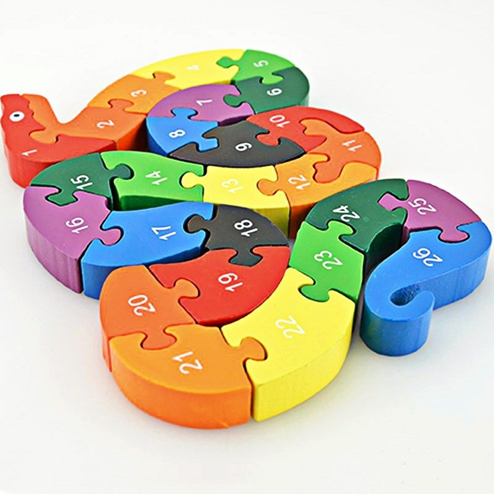 Kids Puzzle Toys Children Learning Toys Puzzle 26 English Al_虎窝淘