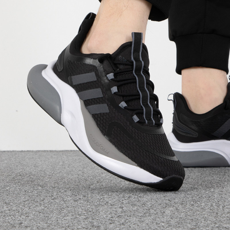 Adidas阿迪达斯男鞋2023新款运动鞋ALPHABOUNCE+低帮跑步鞋HP6144_虎窝淘