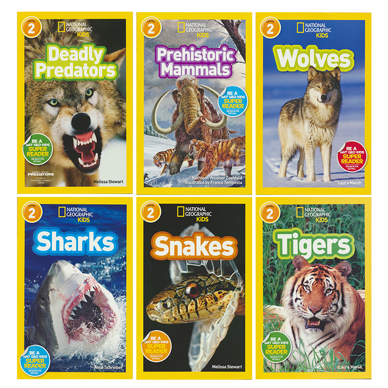 National Geographic Kids Level 2 Reader可怕的动物史前动物儿童英语分级阅读全彩版美国国家地理分级读物英文 ...