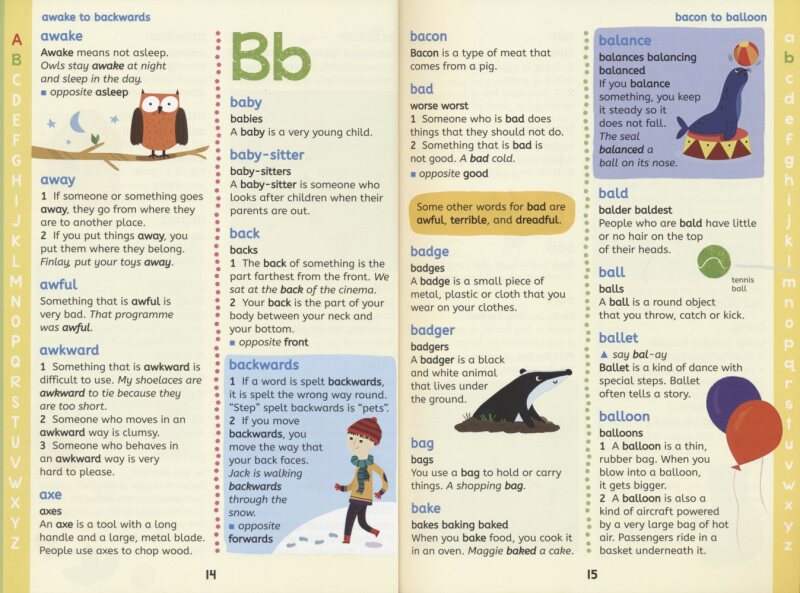 Usborne First Illustrated English Dictionary尤斯伯恩儿童英语词典英英词典英语学习工具书英文原版进口 ...