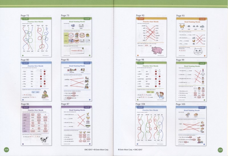 Evan-Moor Smart Start Sight Words Book 1美国加州教辅聪慧启蒙高频词幼儿园英语 5-6岁儿童英文原版进口 ...