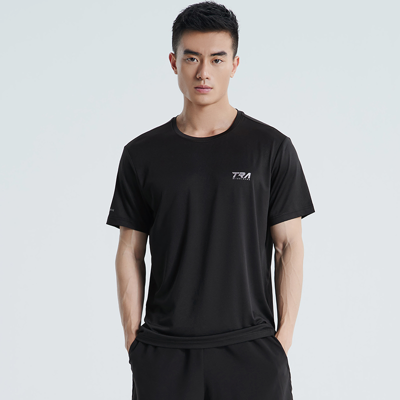 361短袖t恤男2022夏运动健身速干衣男士T恤衫轻薄透气跑步短t宽松_虎窝淘
