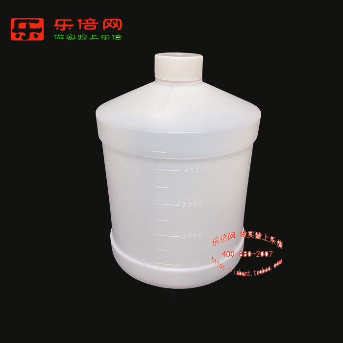 加厚PE聚乙烯瓶口分液器储存瓶5000ml带垫片带刻度塑料小口试剂瓶_虎窝淘