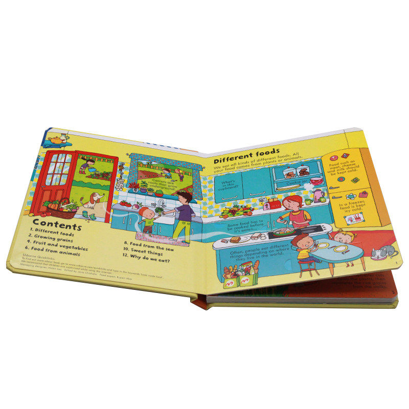 进口英文原版正版 看里面系列 食物 Look inside Food 英文原版绘本 儿童科普百科 纸板翻翻书 Usborne 幼儿启蒙认知绘本_虎窝淘