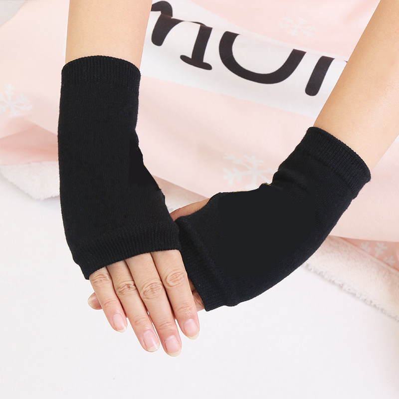 Women Short Fingerless Gloves Cosplay Mitten Unisex Overslee_虎窝淘