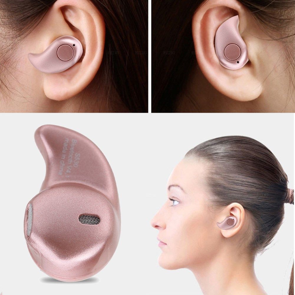 Supper Mini Wireless Bluetooth Earphones In-ear Headsets Wit_虎窝淘