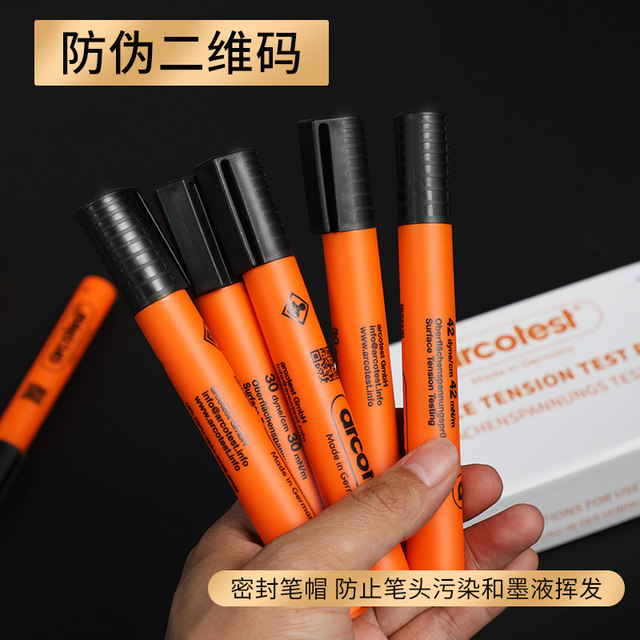 Original German arcotest Dain Pen 18 to 72 Corona Pen Surface Tension ...