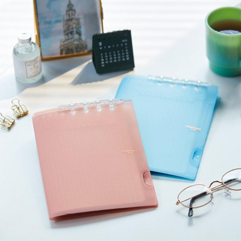 日本King Jim锦宫COMPACK NOTE八孔对折活页本横线/方格笔记本_虎窝淘