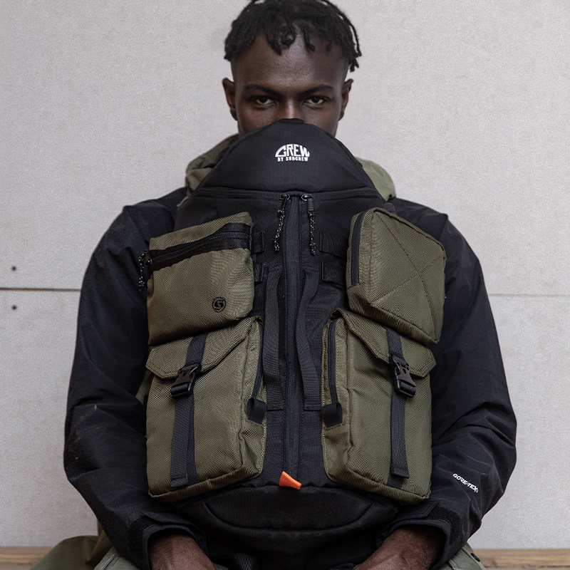 Subcrew李灿森潮牌双肩包多功能男背包户外运动大容量旅行包书包_虎窝淘