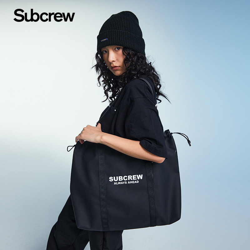 Subcrew李灿森潮牌托特包新款大容量斜挎包运动通勤单肩包男女_虎窝淘