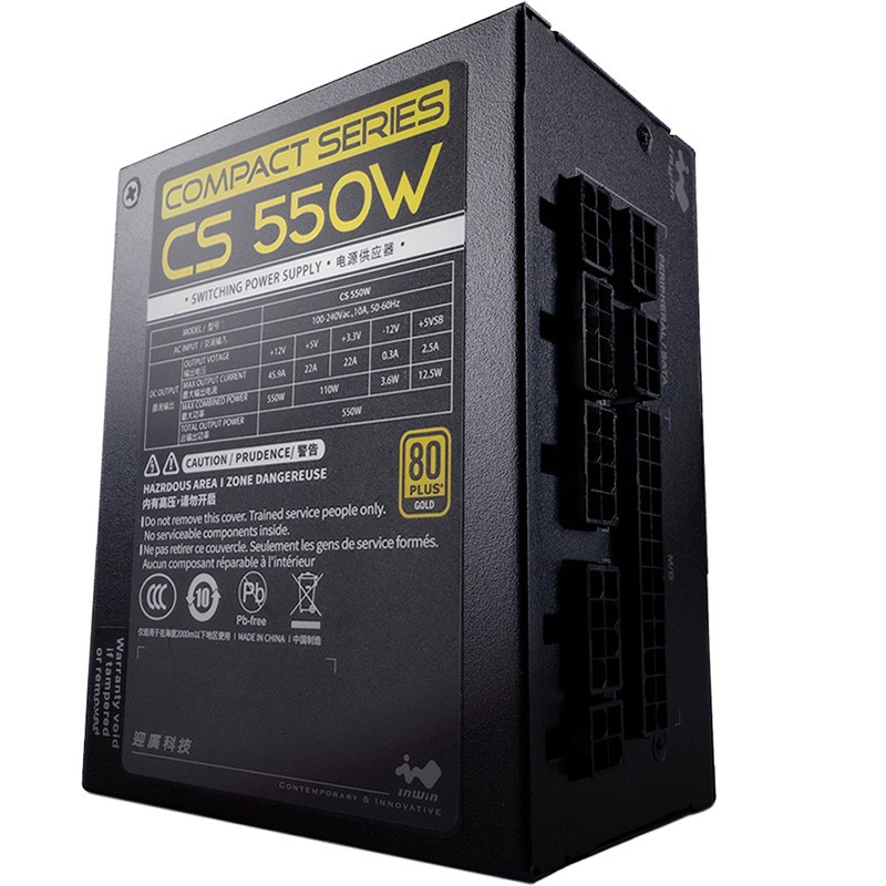 INWIN/迎广CS700/CS550金牌全模组SFX电源额定550W/700w静音电源_虎窝淘