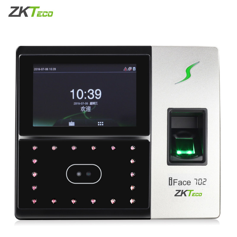ZKTECO/熵基科技iface702-S人脸识别考勤机指纹人脸一体机打卡机指纹人脸识别门禁系统面部王考勤机荣盛定_虎窝淘