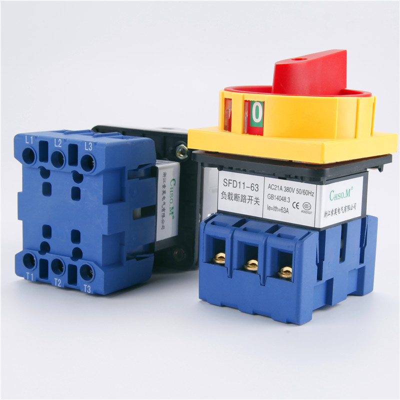 索莫SFD11-63A负载断路开关三相万能转换电源切断主控旋转LW30-63_虎窝淘