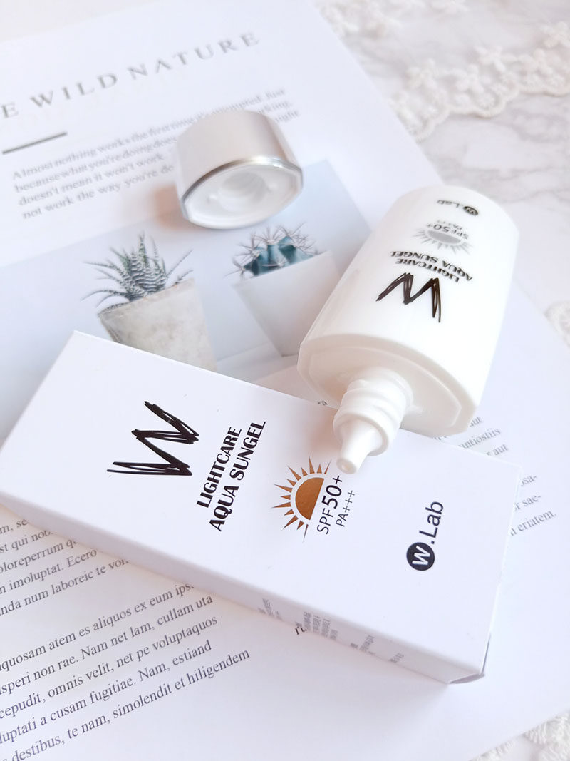 韩国wlab防晒霜w.lab面部spf50防紫外线隔离敏感啫喱乳防水防晒女_虎窝淘