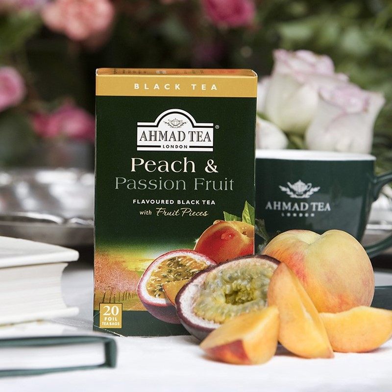 AHMAD TEA英国亚曼水蜜桃百香果味红茶进口袋泡茶包20个独立茶包_虎窝淘