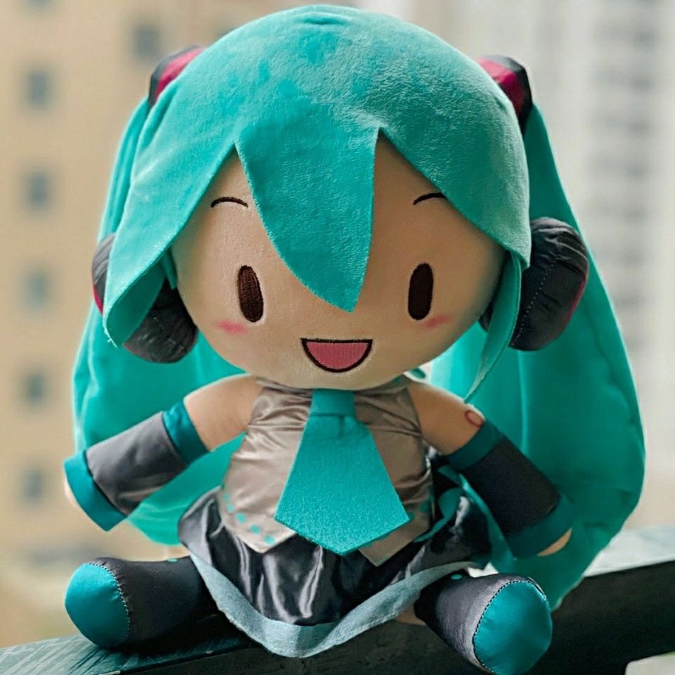现货正版同款初音未来SEGA可爱毛绒fufu玩偶公仔生日礼物女生抱枕_虎窝淘
