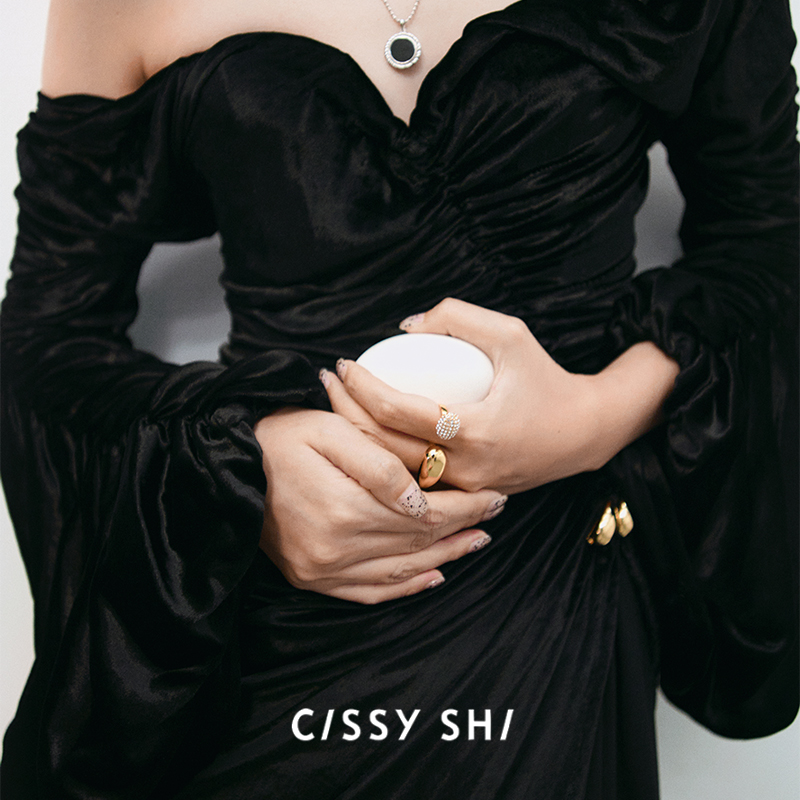 CISSY SHI EGG系列胸针镀18k金色原创设计感高级时尚小众别针配饰_虎窝淘