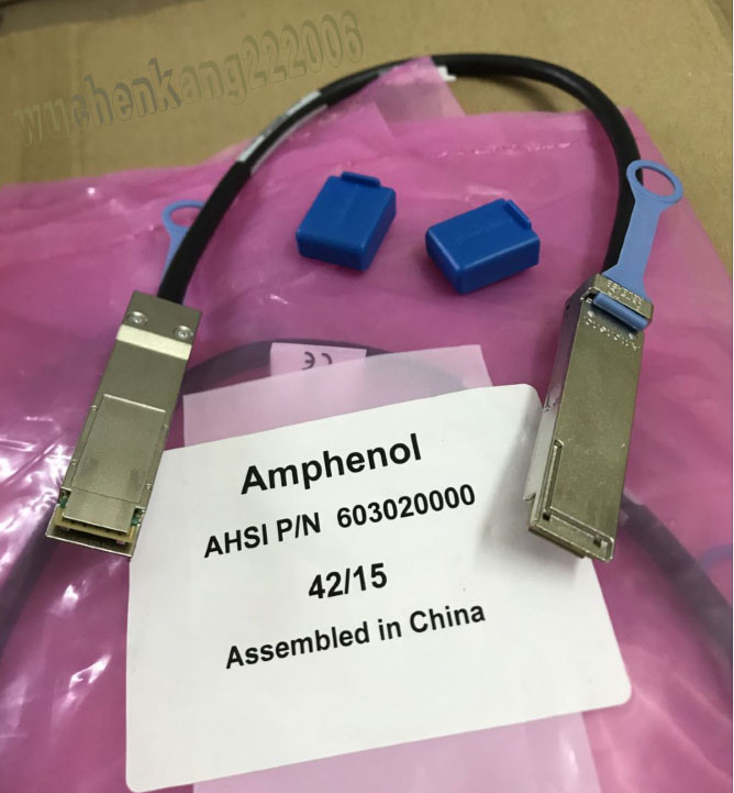 安费诺QSFP+40G-DAC高速电缆IB线光纤铜缆堆叠线兼容华为Mellanox_虎窝淘