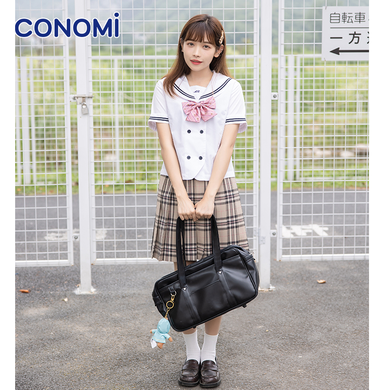 conomi日系甜美基础原创学生海军学院风正版jk制服短袖水手服夏服_虎窝淘