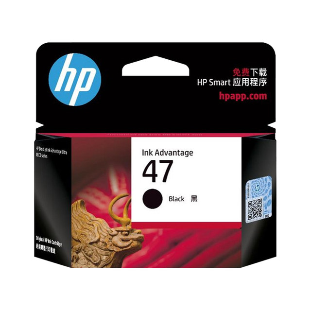 HP HP Printing Official Original 47 Black Ink Cartridge Color Ink ...