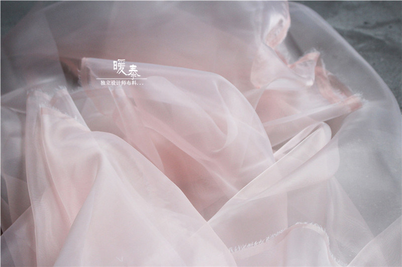 加密光感顺滑欧根纱透明布料婚纱服装蓬蓬纱设计造型纱创意面料_虎窝淘