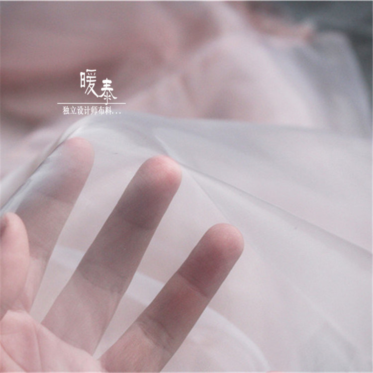 加密光感顺滑欧根纱透明布料婚纱服装蓬蓬纱设计造型纱创意面料_虎窝淘