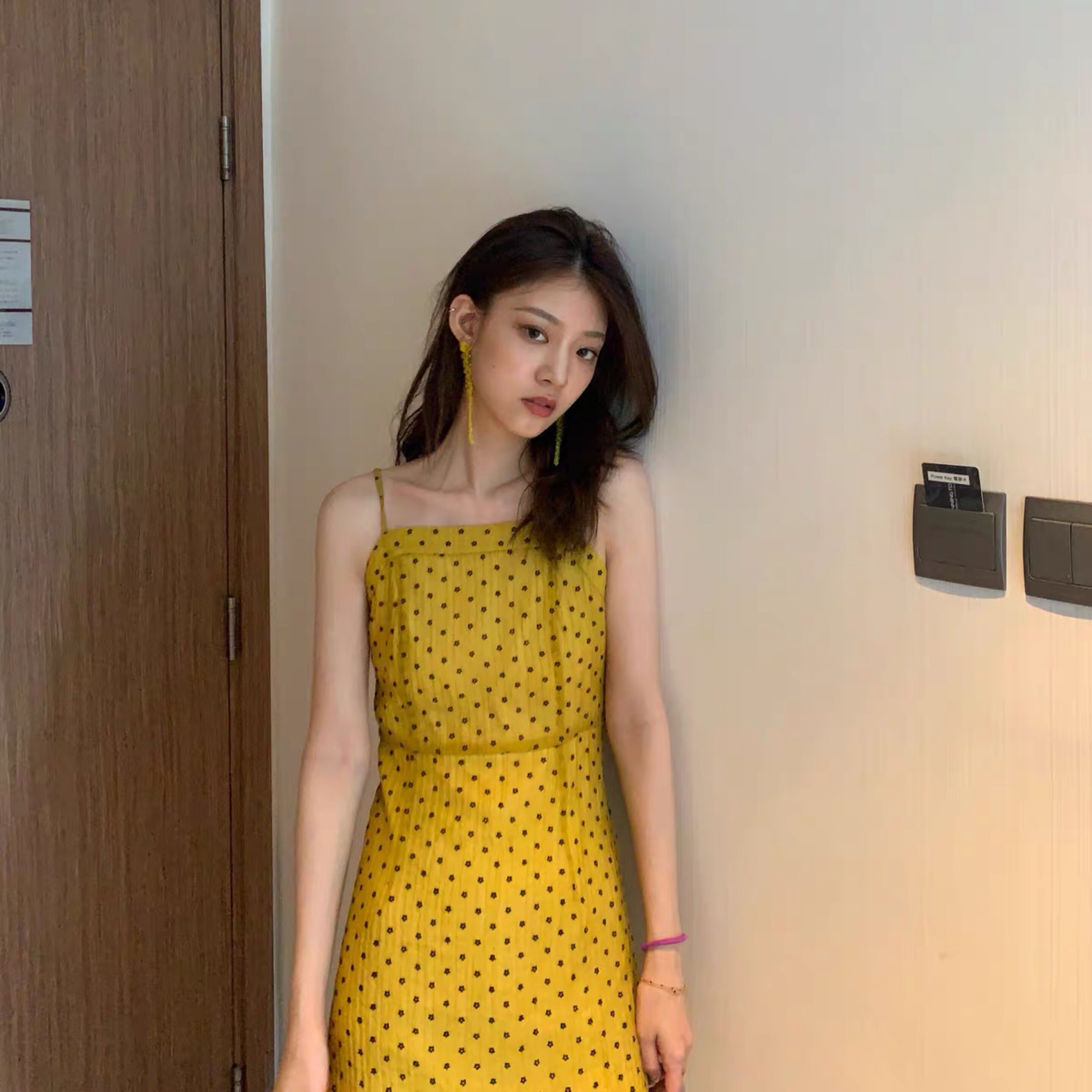 simone roch走秀款网红博主同款手工串珠流苏长款耳环水晶_虎窝淘