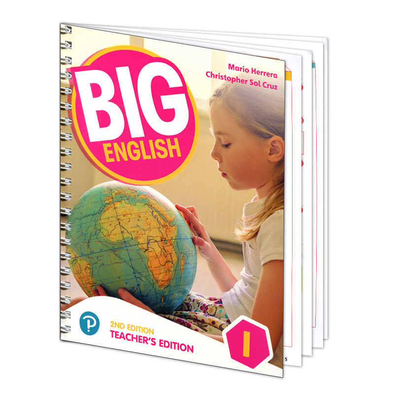 包邮现货原装进口香港朗文培生出版社少儿英语教材新版Big English第二版本1级别配套教师用书 Teacher's Edtion 1级别 ...