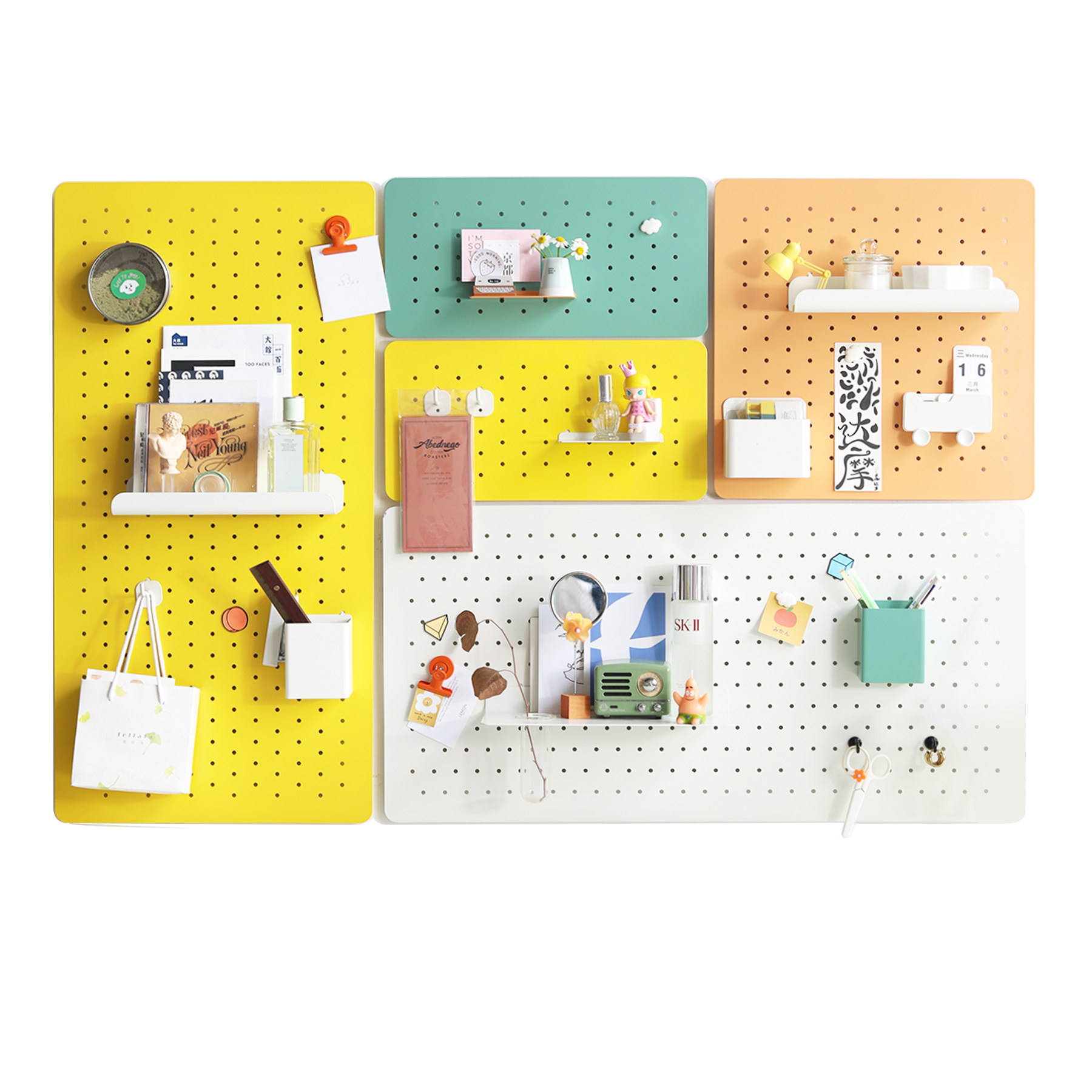dodo+家居洞洞板上墙置物架新品创意工作室玄关装饰DIY收纳神器_虎窝淘