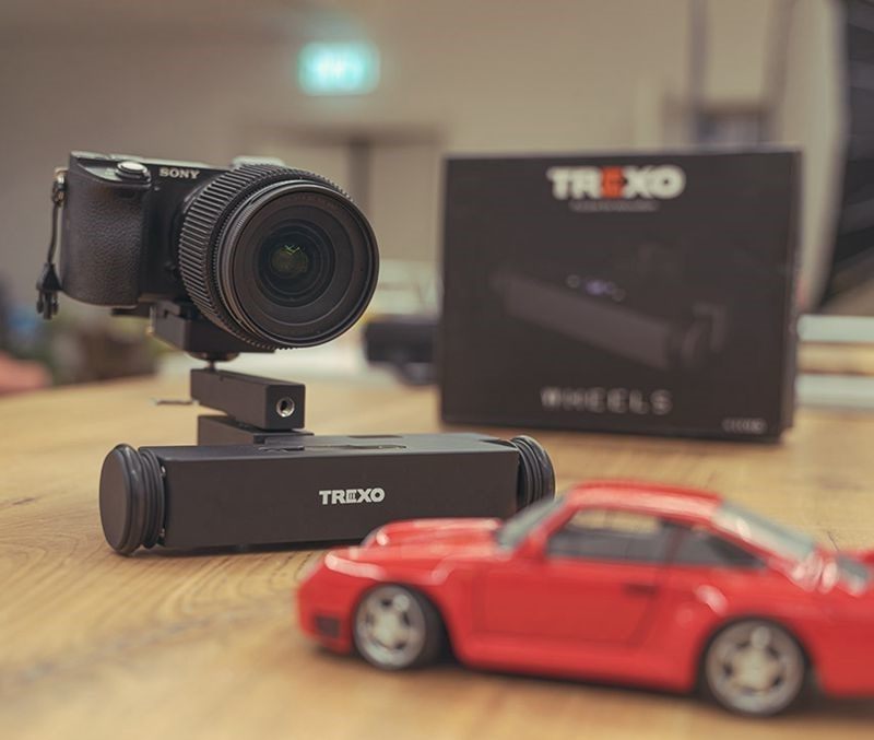 Trexo Wheels相机智能手机视频拍摄滑轨桌面运动小车可编程_虎窝淘