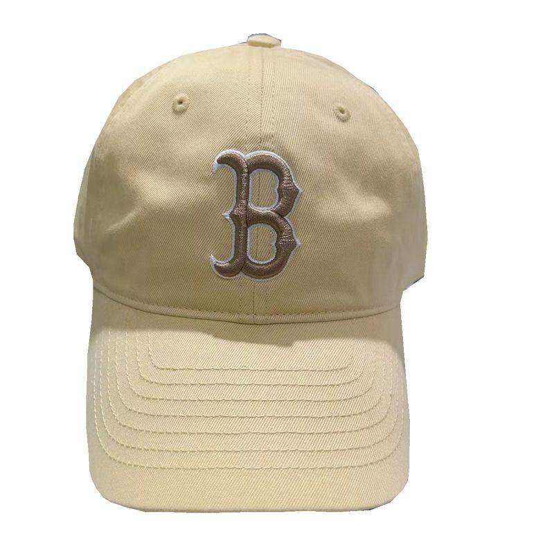 韩国MLB帽子刺绣B标字母新款CP66鸭舌帽休闲弯檐可调节棒球帽情侣_虎窝淘