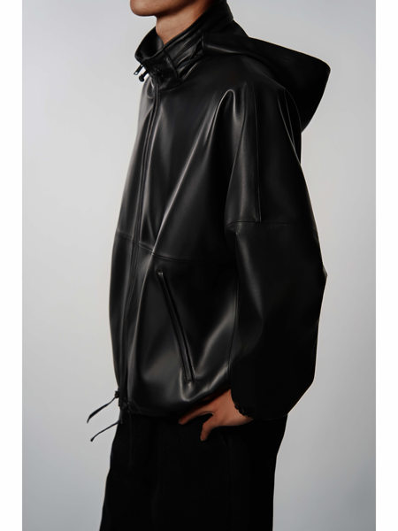 Rizzup row style jilly hooded leather jacket, british imported leather ...