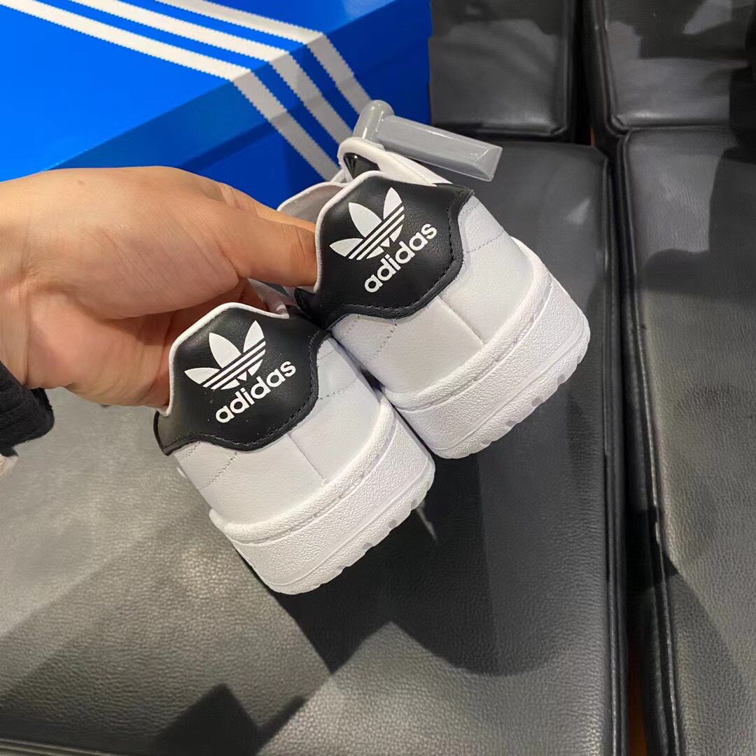 adidas三叶草男鞋秋TEAM COURT经典小白鞋轻便运动休闲板鞋EG9734_虎窝淘