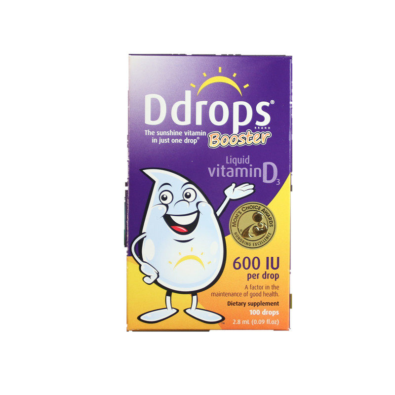 保税仓|包包好物VD600iu ddrops维生素D3滴剂一岁以上2.8ml_虎窝淘