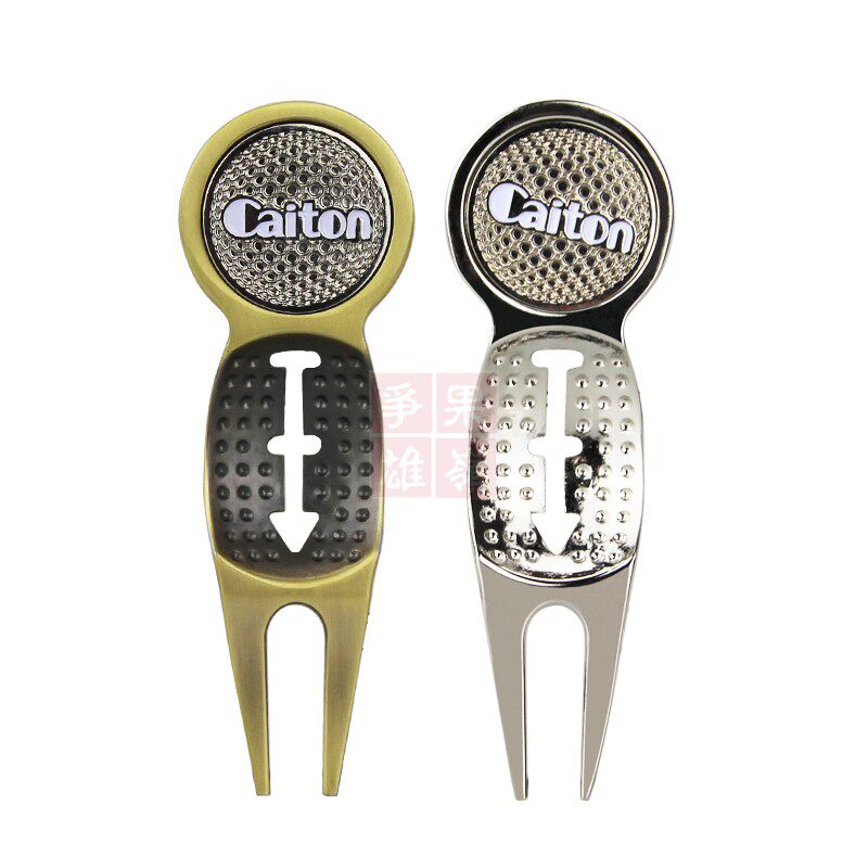 Caiton凯盾高尔夫锌合金划线器果岭叉配高尔夫马克修复果岭_虎窝淘