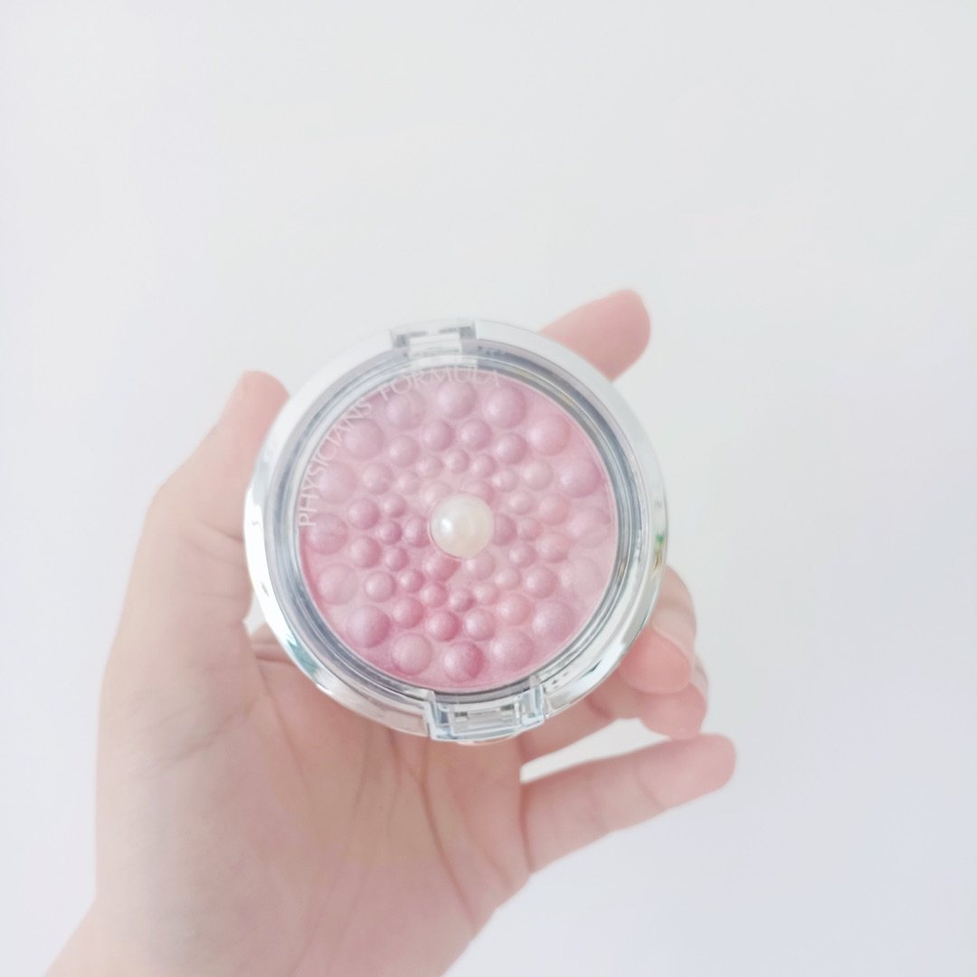 pf天然珍珠高光粉饼美版PF轮廓修饰提亮肤色珠光修容定妆提亮腮红_虎窝淘