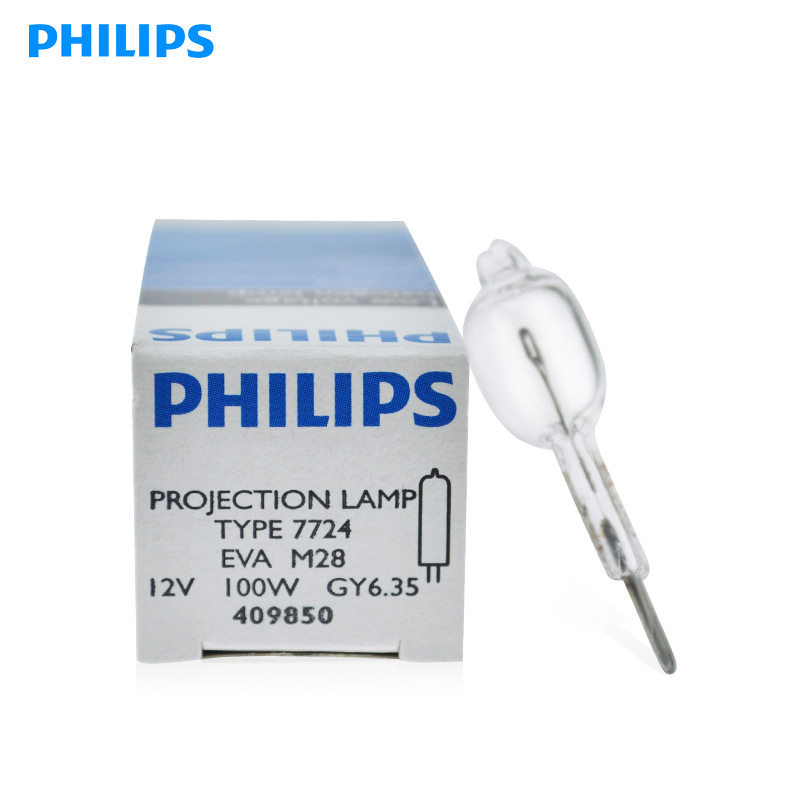 飞利浦PHILIPS PROJECTION LAMP TYPE 7724 EVA 12V100W GY6.35_虎窝淘