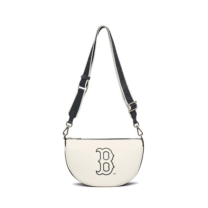 国内现货MLB女士新款印花月牙腋下包斜挎包手提包单肩包3ACRS033N_虎窝淘