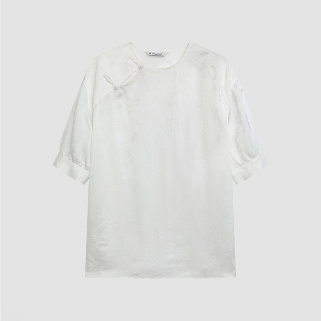 Broadband round neck light short-sleeved shirt for women's shopping ...