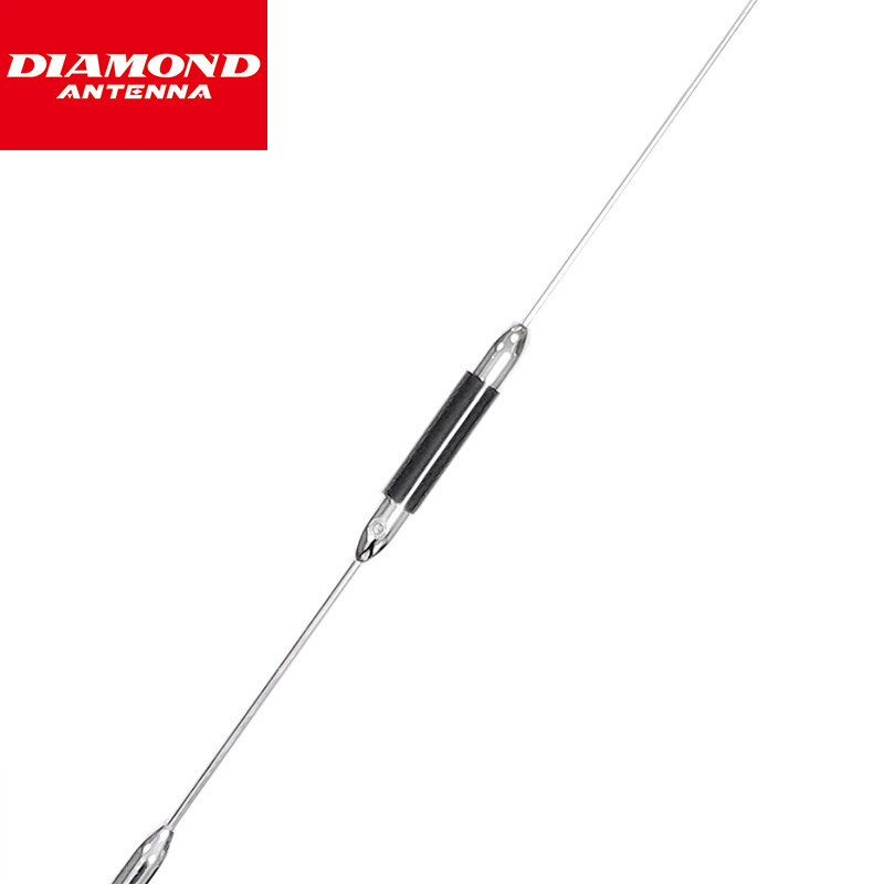 DIAMOND钻石 AZ506车载台双段长天线高增益硬质银色天线 67cm_虎窝淘