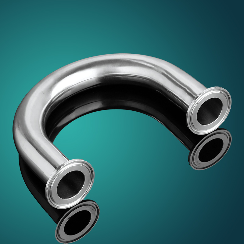 304/316L不锈钢卫生级180度快装U型弯头卡箍式U形弯管卡盘一体_虎窝淘