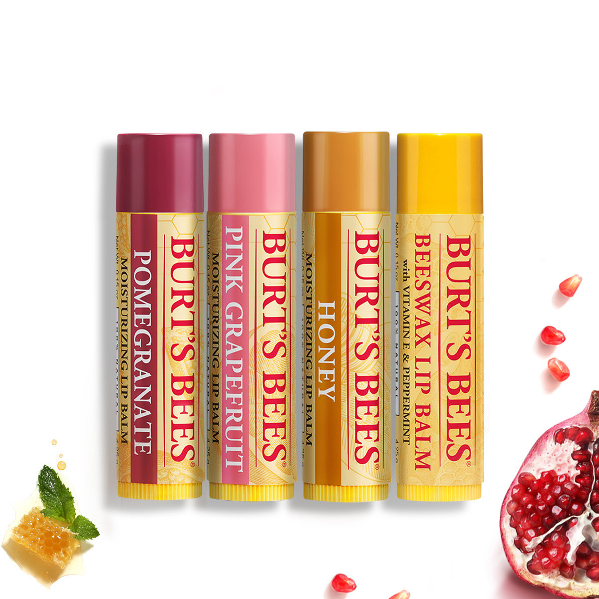 小蜜蜂美国伯特burt's bees小蜜缇儿童保湿补水葡萄柚女滋润唇膏_虎窝淘