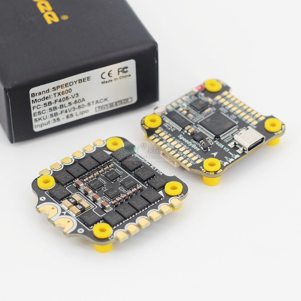 穿越机高性价比多功能蓝牙F4飞控50A电调/SpeedyBee F405 V3飞塔_虎窝淘
