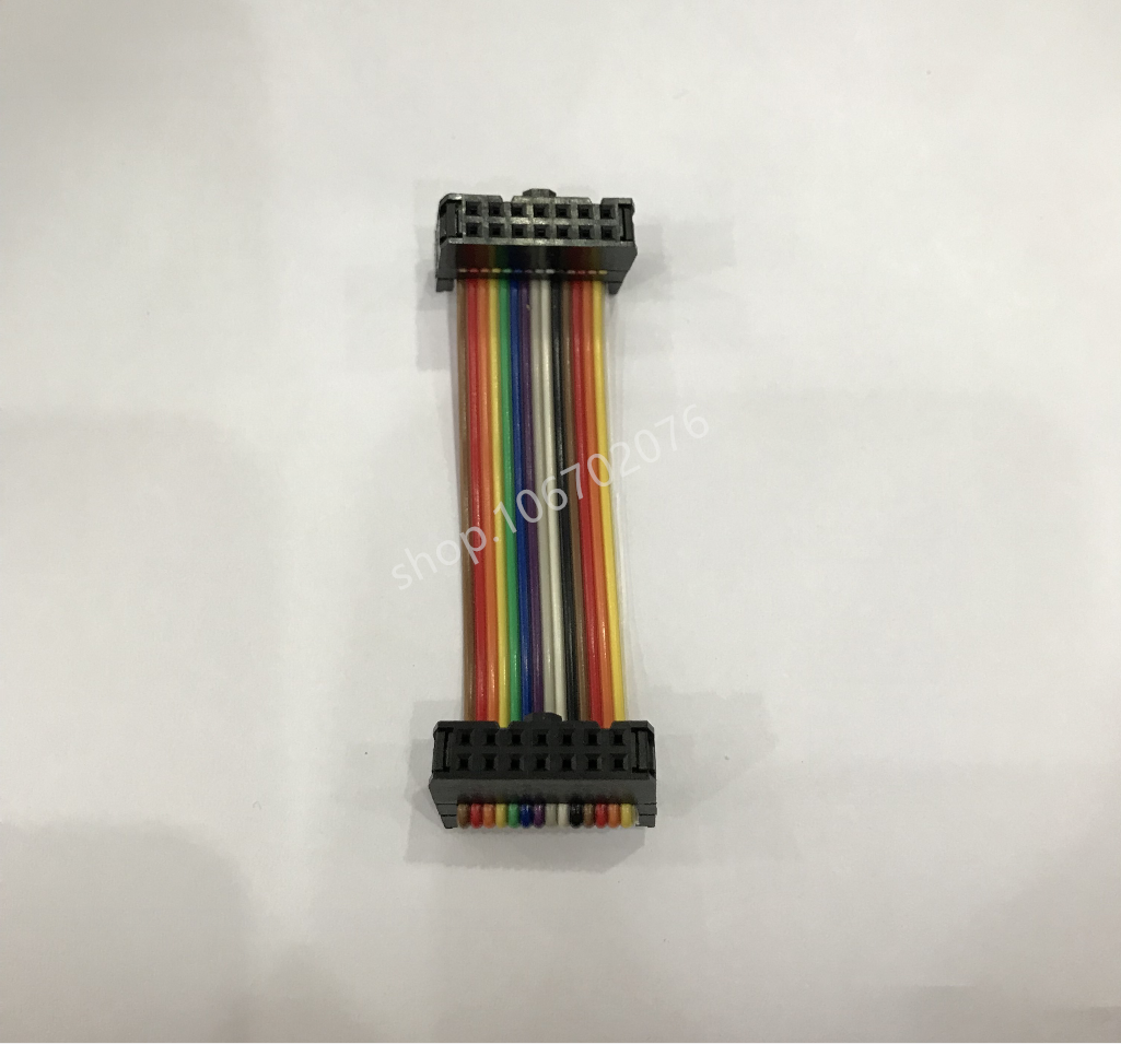 2.54MM FC-14P连接器 IDC连接线 AVR下载线彩排线 JTAG连接线_虎窝淘
