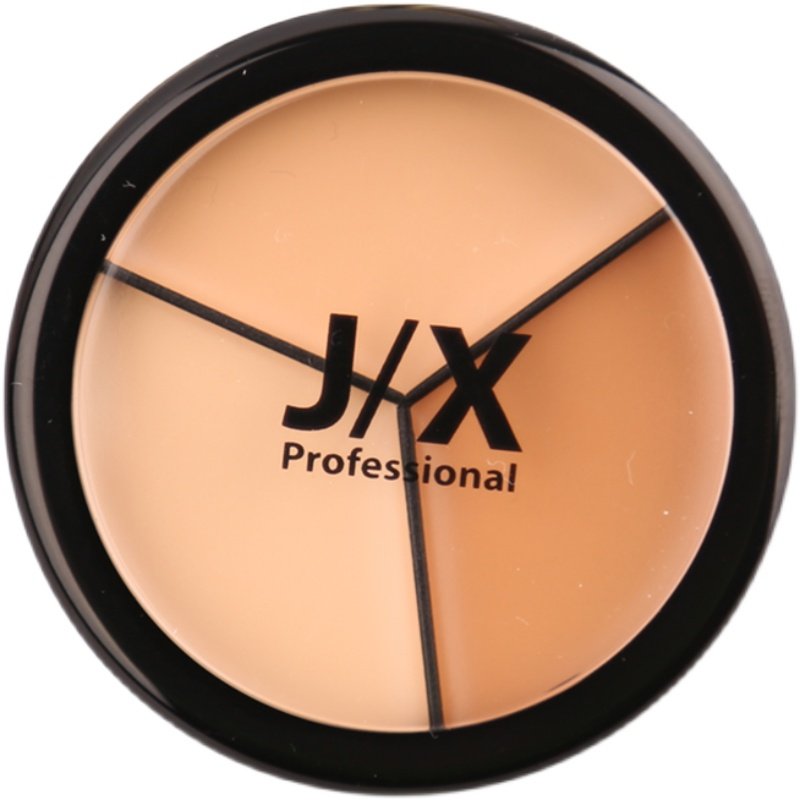 jx遮瑕三色多色黑眼圈泪沟一体盘遮暇盘眼袋眉毛干皮jix遮瑕膏_虎窝淘