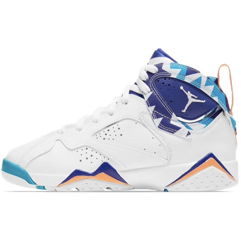热销Air Jordan 7 AJ7减震防滑高帮复古篮球鞋白蓝 442960_虎窝淘