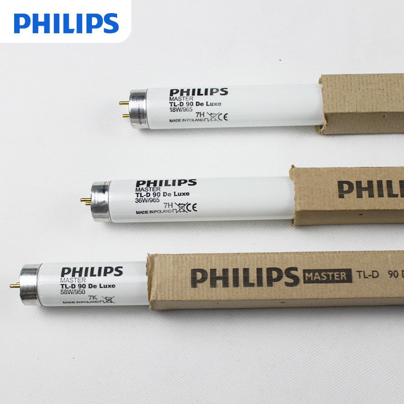 飞利浦对色灯管TL-D90 De Luxe 18W36W58W/965标准光源D65灯管_虎窝淘