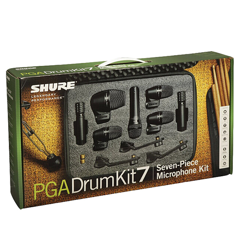 正品Shure/舒尔 PGA DrumKit4/KIT5/KIT6/KIT7架子鼓话筒鼓麦套装_虎窝淘